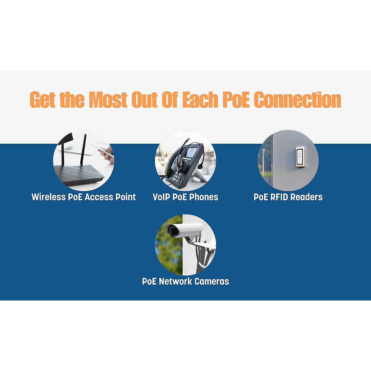 Intellinet 8-Port Gigabit Ethernet PoE+ Switch with PoE Passthrough - 85W PoE Budget, 30 W per Port, 16 Gbps Switch Fabric - 3 Yr Mfg Warranty-561679