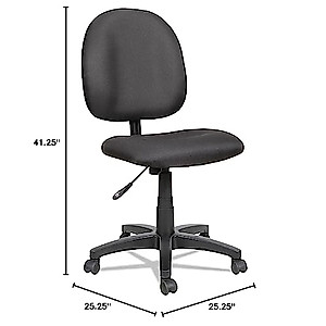 Alera ALEVT48FA10B Alera Essentia Series Swivel Task Chair, Acrylic, Black