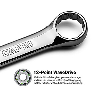 Capri Tools 3/4-inch Combination Wrench, 12 Point, SAE, Chrome (1-1409)