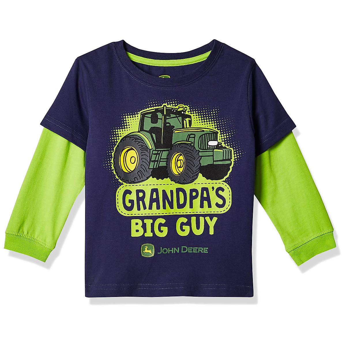 John Deere baby boys Long Sleeve T-shirt T Shirt, Blue, 3-4T US