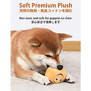 SCHITEC Squeaky Dog Toys, [8 Pack] Soft Stuffed Plush Balls with Squeakers, Interactive Fetch Play for Puppy Small Medium Pets