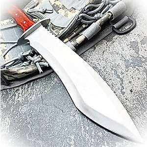 New 15" Full Tang TRACKER TACTICAL Hunting Fixed Blade Camping Bowie Knife NEW Camping Outdoor Pro Tactical Elite Knife BLDA-0971