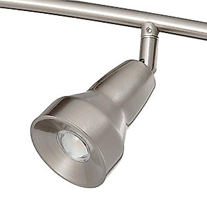Hampton Bay Kelso 3 ft. 4-Light Satin Nickel LED Fixed Rail with 300/Lumen Heads 108701