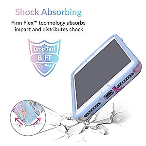 Velvet Caviar Compatible with iPhone SE 2020 Case, iPhone 8 Case, iPhone 7 Case Marble for Women & Girls - Cute Protective Phone Cover (Pink Iridescent Holographic Blue)