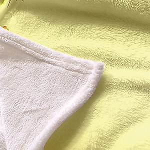 Musihy Throw Blankets for Bed, Holiday Throw Blanket Sofa Throws Yellow Maple Tree Camping Blanket Twin 63"x79"