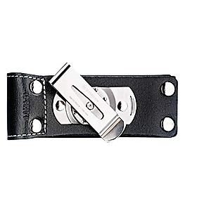 Victorinox 4.0523.3-X1 Large Leather Belt Pouch Black 111mm/2-3 Layer Ideal to Hold and Protect Your Swisstool or 111mm Knife in Black 4.7 inches