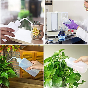 DADIWEY Safety Wash Bottle, LDPE Plastic Squeeze Bottle for Medical Label, Lab, Chemical, 250ml 8oz (3 Pack)