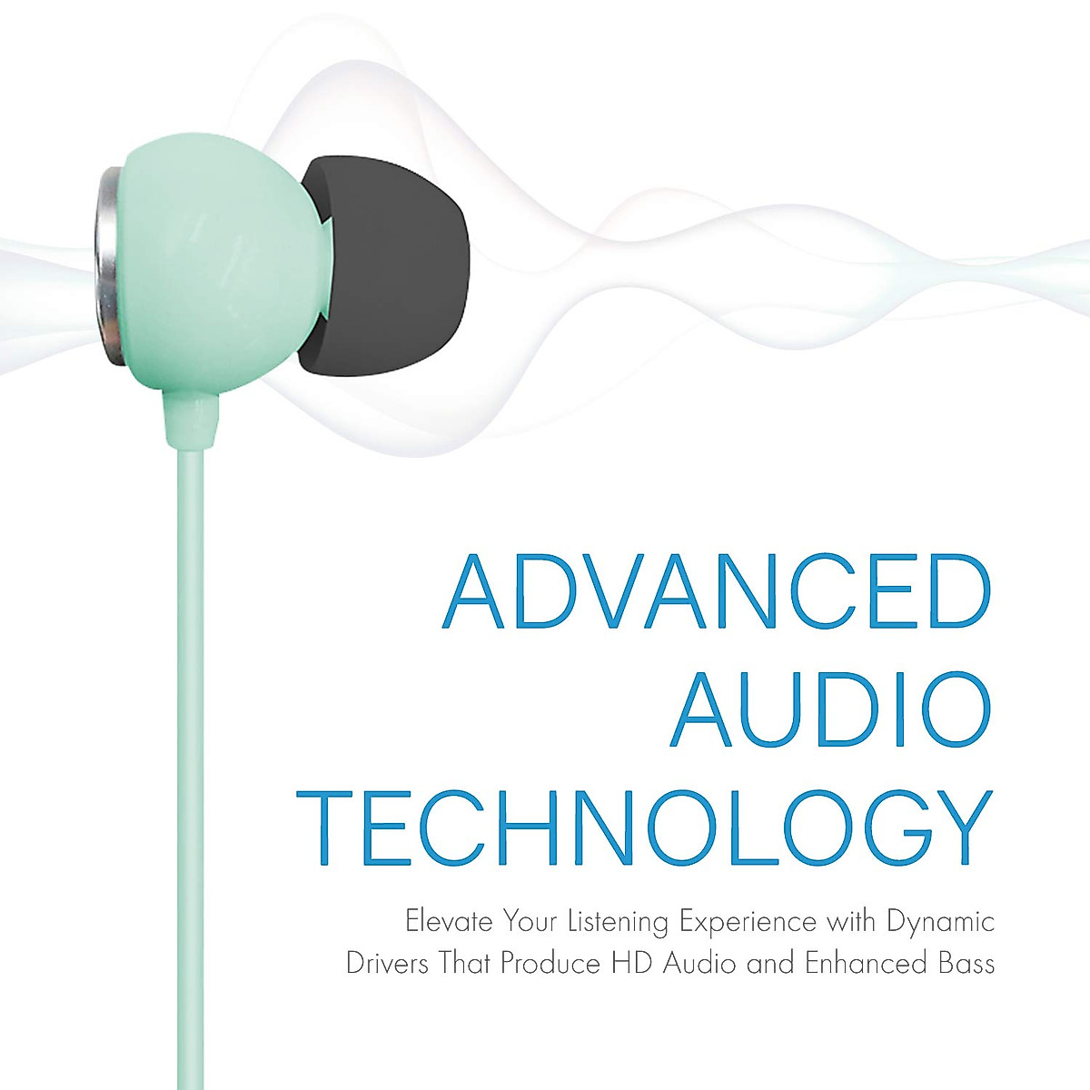 Realm Lightning Earbuds for iPhone Apple MFi Certified Headphones with Lightning Connector in Ear Headphones with Built in Microphone Hands Free Calling and Track Controls Green