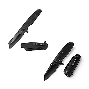FLISSA Pocket Knife, 3.5" Pocket Folding Knife, 2-3/4" D2 Steel Blade