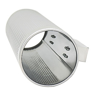 Merengue Guiro,Guiro Instrument, Stainless Steel Metal Guiro Musical Percussion Instrument with Scraper