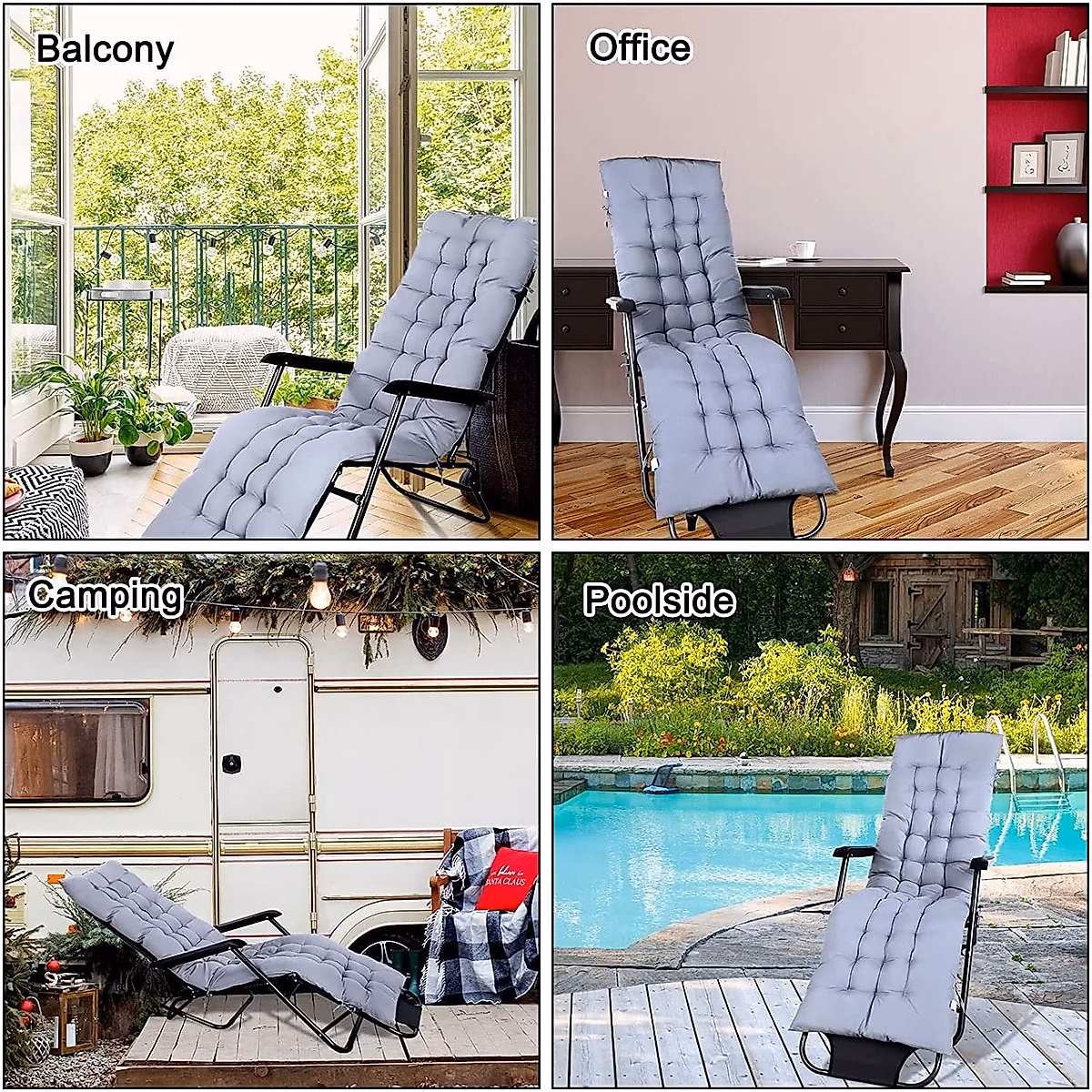 Home Office Rocking Chair Cushion Chair Cushions and Pads for Home and Kitchen Indoor Back and Seat Cushion for Desk Chair, Dining Chairs and Office Chair