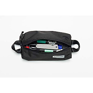 HEIMPLANET Original | HPT Carry Essentials - Simple Pouch | Simple Pencil case/Pouch Made of Water-Resistent and Durable DYECOSHELL | Supports1% for The Planet (Black)