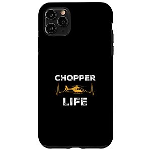 iPhone 11 Pro Max Helicopter Pilot Funny Men Chopper Life Heli Pilot Aviation Case