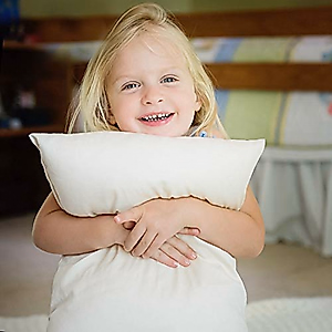 Little One's Pillow - Toddler Pillow, Delicate Organic Cotton Shell, Handcrafted in USA - Soft and Supportive, Washable 13 X 18