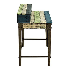 Powell Furniture Calypso Desk, Wood with Multi Color Accents, , 46.75 x 37 x 23.13