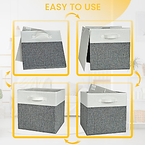 Clutter Mutter Open Storage Bins (White 13 inch)