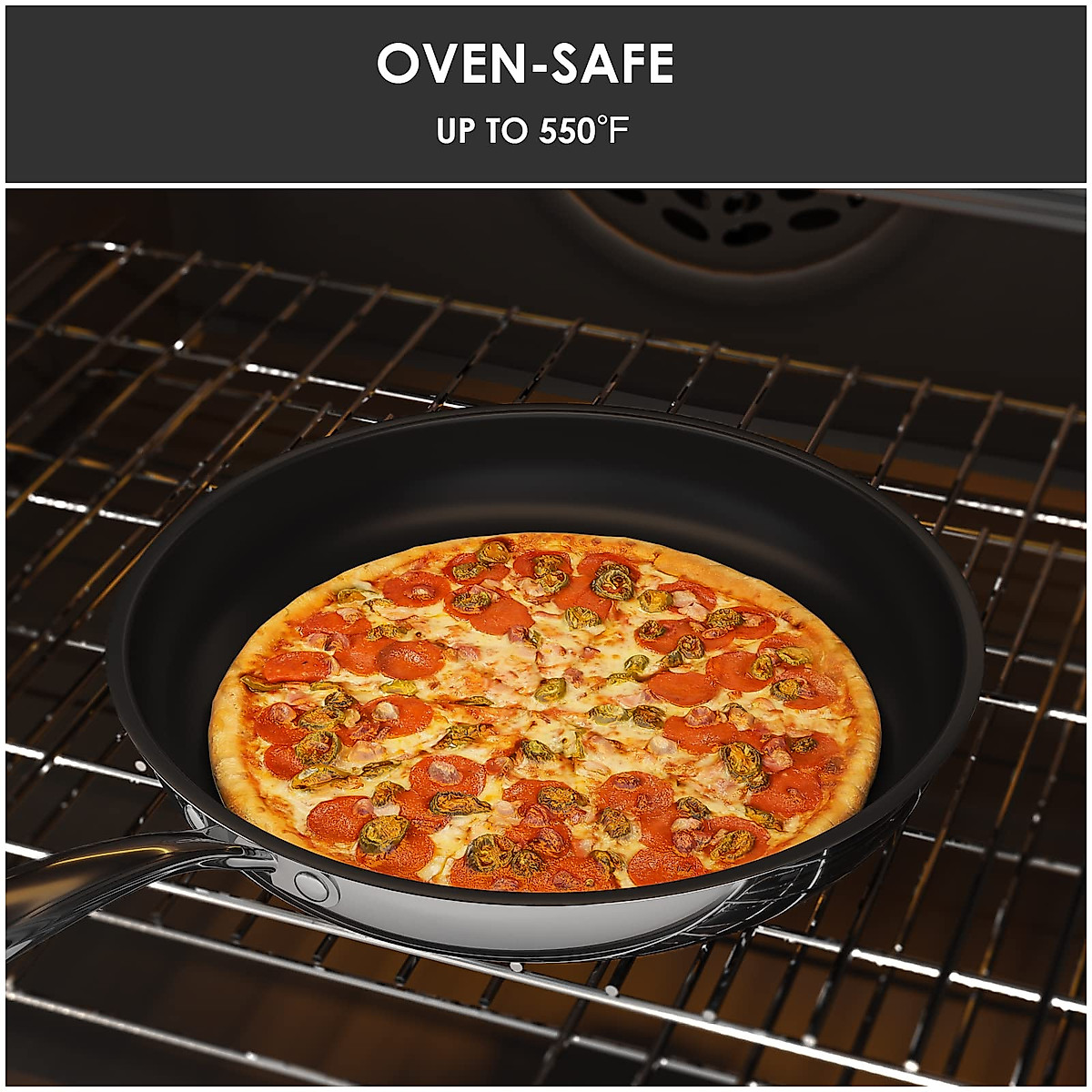 Stainless Steel Pots and Pans Set, Induction Cookware 4-Piece with Lid, Cookware Sets for Oven & Dishwasher Safe By MOMOSTAR