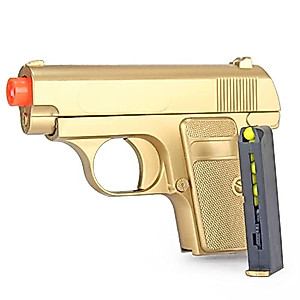 BBTac Airsoft Pistol Gold and Black Dual 328 Sub-Compact Mini Pocket Pistols 110 FPS Spring Airsoft Gun