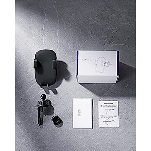 HHJ Phone Mount for Car [Super Stable & Easy] Upgraded Air Vent Clip Car Phone Holder Mount Fit for All Cell Phone with Thick Case Handsfree Car Mount for iPhone Automobile Cradles Universal