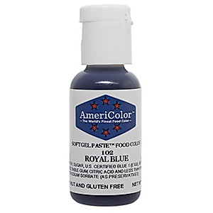 AmeriColor, Royal Blue.75 Ounce Bottle, Soft Gel Paste Food Color