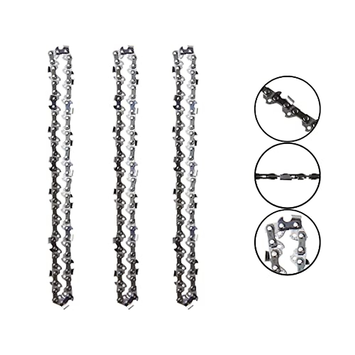 Morocca 3 Pack 8" Replacement Chainsaw Saw Chain for DeWalt DCPS620 DCPS620B DCPS620M1 20V MAX XR Li-Ion Pole Saw Pole Saw 34DL 043…