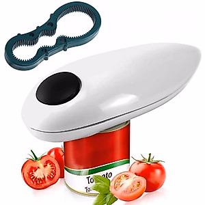 Electric Can Opener,One-touch Automatic Can Opener Smooth Edge Food-Safe, Kitchen Gadget Gift for Chef, Women, and Senior with Arthritis