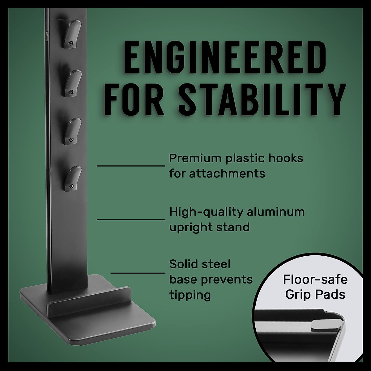 TechOrbits Docking Station Organizer - Vacuum Stand and Attachment Holder, Compatible with Cordless Dyson Vacuum Cleaner V12, V11, V10, V8 and V7 Models & Accessories