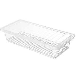 Storage Box Prevents Odor Sturdy Rectangular Plastic Drain Storage Box for Unisex S