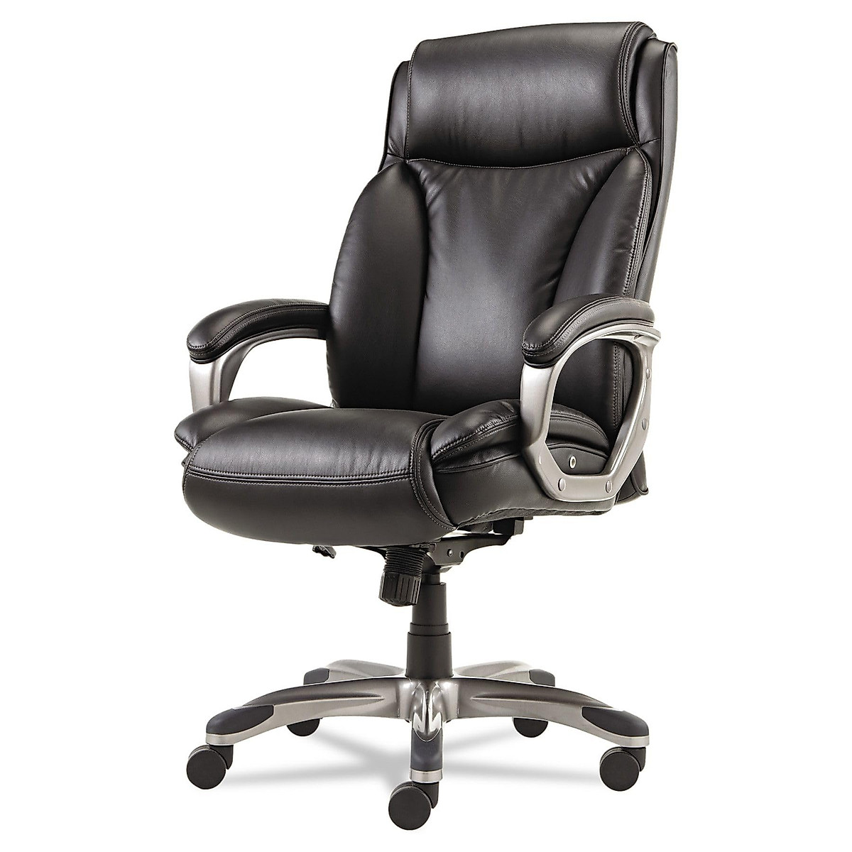 Alera ALEVN4119 Alera Veon Series Executive Highback Leather Chair, Coil Spring Cushioning,black