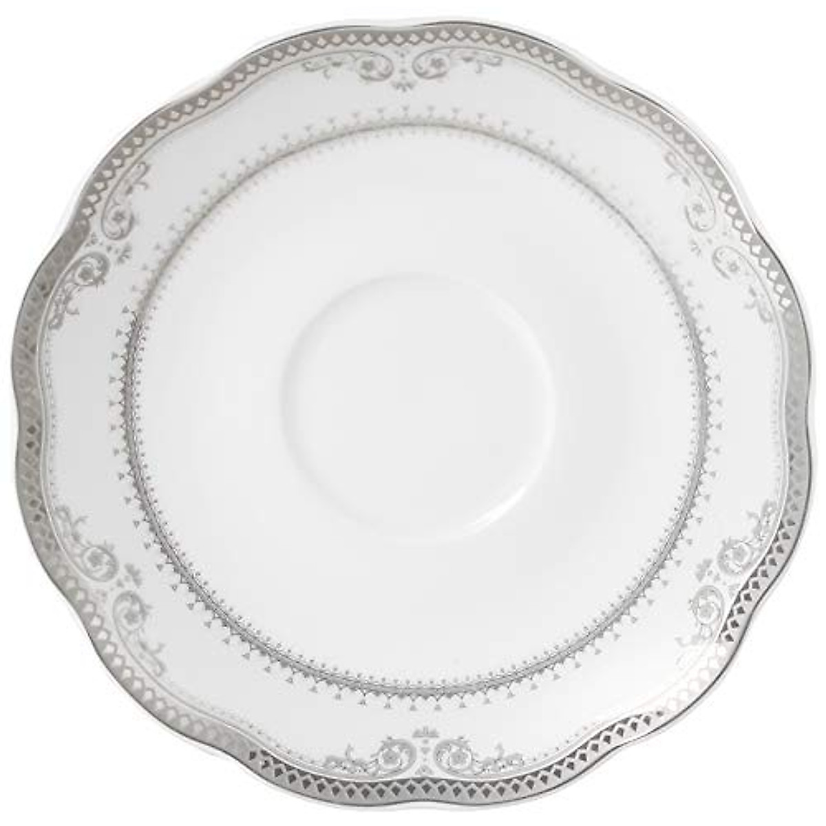 Lorenzo Import Victoria 57-Piece Wavy Porcelain Dinnerware Set