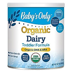 Baby's Only Organic Dairy with DHA & ARA Toddler Formula, 12.7 Oz (Pack of 6) | Non-GMO | USDA Organic | Clean Label Project Verified | Brain & Eye Health (Packaging May vary)