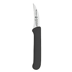 Messermeister Petite Messer 2.5” Bird’s Beak Parer with Matching Sheath, Black - German 1.4116 Stainless Steel & Ergonomic Handle - Lightweight, Rust Resistant & Easy to Maintain