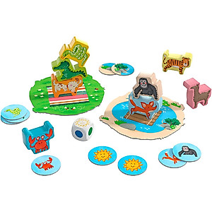 HABA My Very First Games - Animal Upon Animal Junior: Toddler Stacking Game & Toddler Board Games for Preschool Learning Activities & Family Games