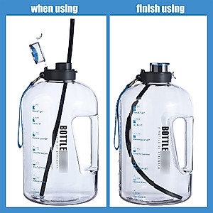 ALINK 15 inch Extra Long Reusable Black Silicone Straws, 4-Pack Flexible Straws for Stanley 40 oz Tumbler, 1 Gallon Water Bottle, Wine Bottle, 128 64 oz Tumbler with Brush