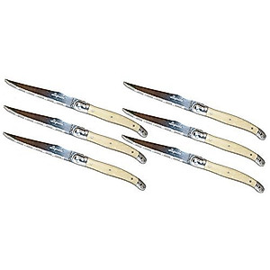 Laguiole Steak Knife Set of 6 - Ivory handle