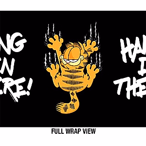 Garfield OFFICIAL Hang In There 24 oz Insulated Canteen Water Bottle, Leak Resistant, Vacuum Insulated Stainless Steel with Loop Cap