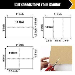 220 Grit Sandpaper, Sandpaper Assortment Sandpaper for Wood Metal Furniture Hand Sander Sand Paper Set Sandpaper Sheets Cut for Use 9" x 11"/12 Sheets