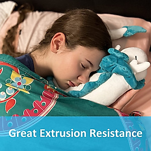 YOUDirect Anime Cute White Dragon Neck Pillow U-shaped Travel Pillow- Doll Plush Toy Haku Dragon Neck Pillow, Soft Plush Dragon Stuffed Doll