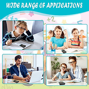 24 Pack Basic Calculators for Students Pocket Size Mini Calculators 8 Digit Display Basic Calculator Solar Battery Dual Power Handheld Calculators for Office School and Home