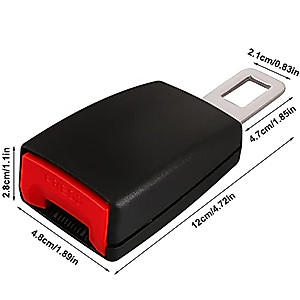 2 PCS Most Model Accessories Polyester Extension Comfortable and Convenient for Car Seats Universal，Ships from the US (4.7 Inch)