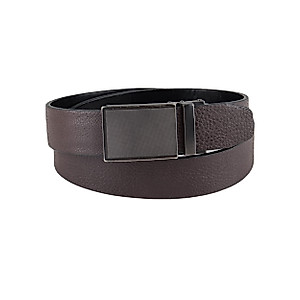 Kenneth Cole Men's Perfect Fit Adjustable Click Belt, Brown Plaque, X-Large (42-44)