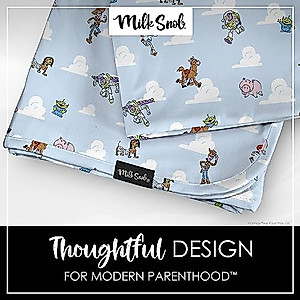 Milk Snob Disney Pixar Toy Story Baby Boy and Girl Swaddle Blanket, Soft Receiving, Security Bed and Play Blanket, Toddler and Infant Baby Bedding Registry and Shower Gifts, Newborn Essentials, 35x35