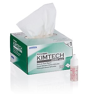 AmScope MLA-Kim Microscope Maintenance Kit - Ultra-Low Viscosity Immersion Oil and Kimwipes Wipers