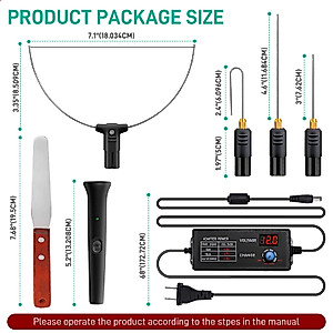 Hot Foam Cutter for Christmas gift, Foam Cutter Electric Cutting Machine Pen Tools Kit With 110-240V / 18W Digital Voltage Controller Electric Cutting Machine Pen Tools Kit Wire, Mark Pen