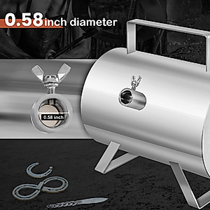 Nelyrho Propane Forge Kit Single Burner Stainless Steel Portable Smelting Furnace Artist Hobby Beginner Friendly DIY Knife Making Tool Making Farrier Blacksmith