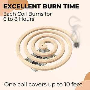 KING Mosquito Coils - Hawaii Most Trusted Citronella Coils - Each Coil Burns for 6 to 8 Hours (60 Coils)