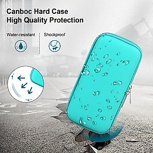 Canboc Hard Case for 3Doodler Start+ Essentials (2024) 3D Pen Set for Kids, 3D Pens Storage Organizer Carrying Holder, Mesh Pocket fit 3Doodler Start Plastic Filaments, USB Cable,Turquoise (CASE ONLY)