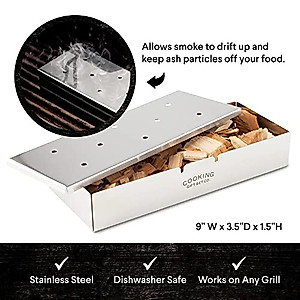 Wood Smoked BBQ Grill Set | Cooking Gifts & Grilling Gifts for Men | Gifts for Dad, Brother, Boyfriend, & Husband | Unique Barbeque Grill Accessories, 8-Piece Mens Gift Set, Outdoor Gifts