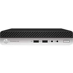 HP ProDesk 400 G3 "Professional Mini" Desktop Computer, 7th Gen i5-7500T, 4 GB Ram, 500 GB HDD, Intel HD Graphics, Black/Gray (Renewed)
