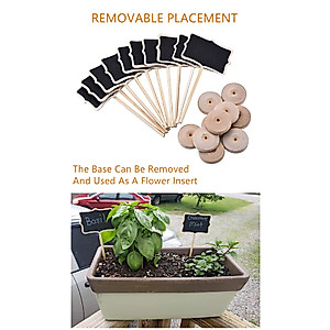 20PCS Wood Mini Chalkboard Sign with Easel Stand ,Food Labels for Party Buffet ,Blackboard for Message Board Signs,Weddings Place Cards, Birthday Parties,Table Numbers,Plants,Special Event Decorations